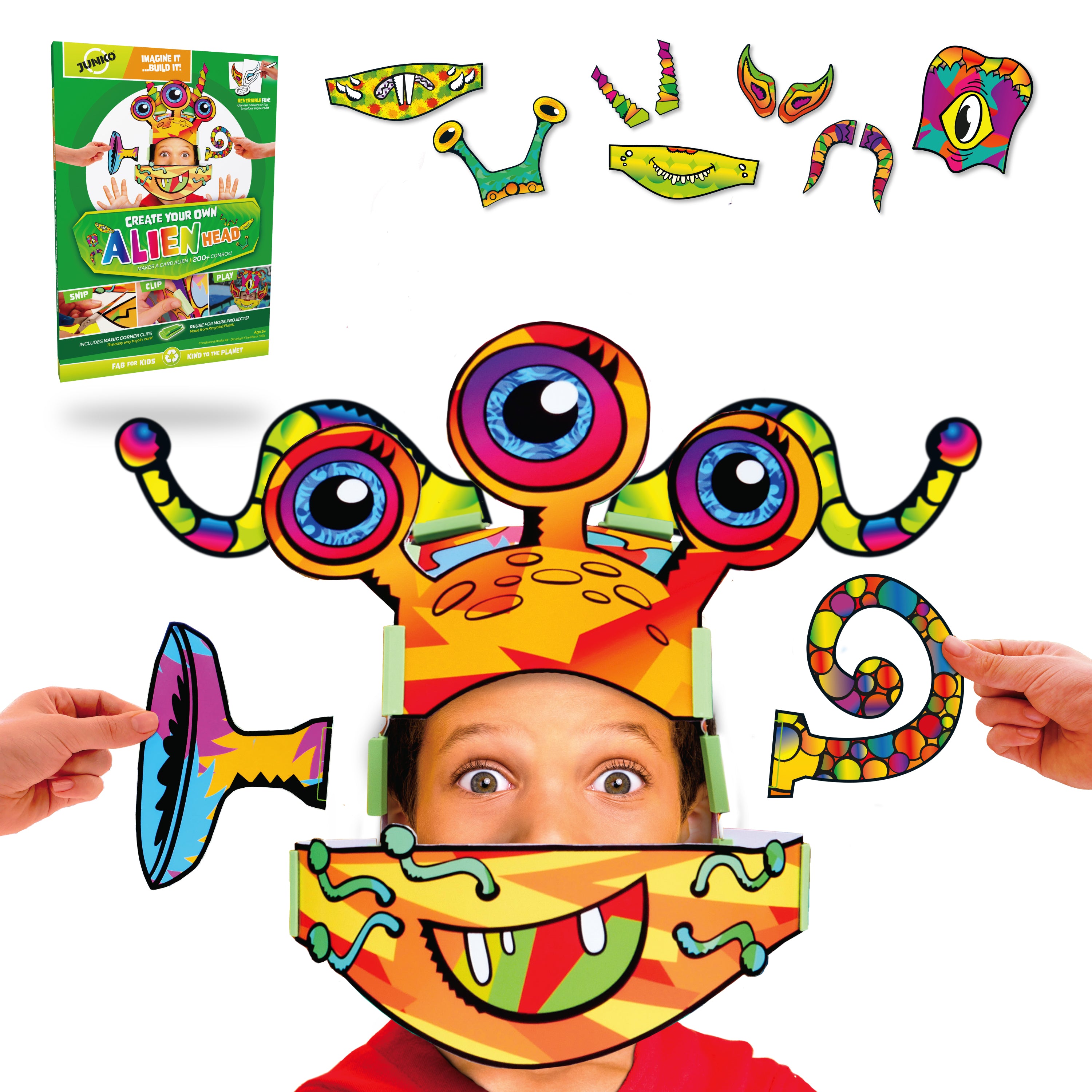 Create Your Own Alien Head - Imaginative Kids' Craft Kit – planet-junko